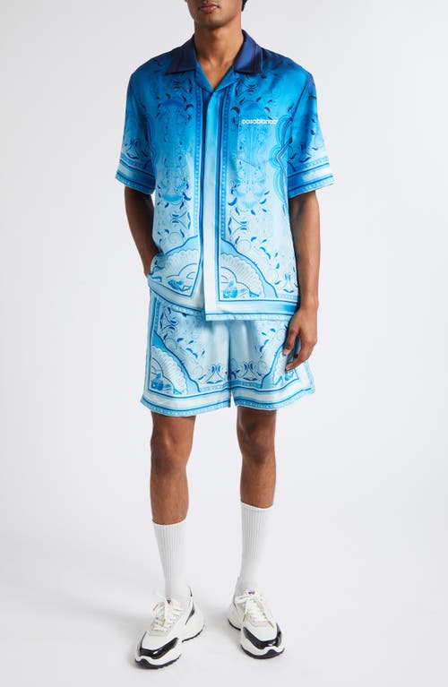 CASABLANCA Casablanca Silk Printed Shorts